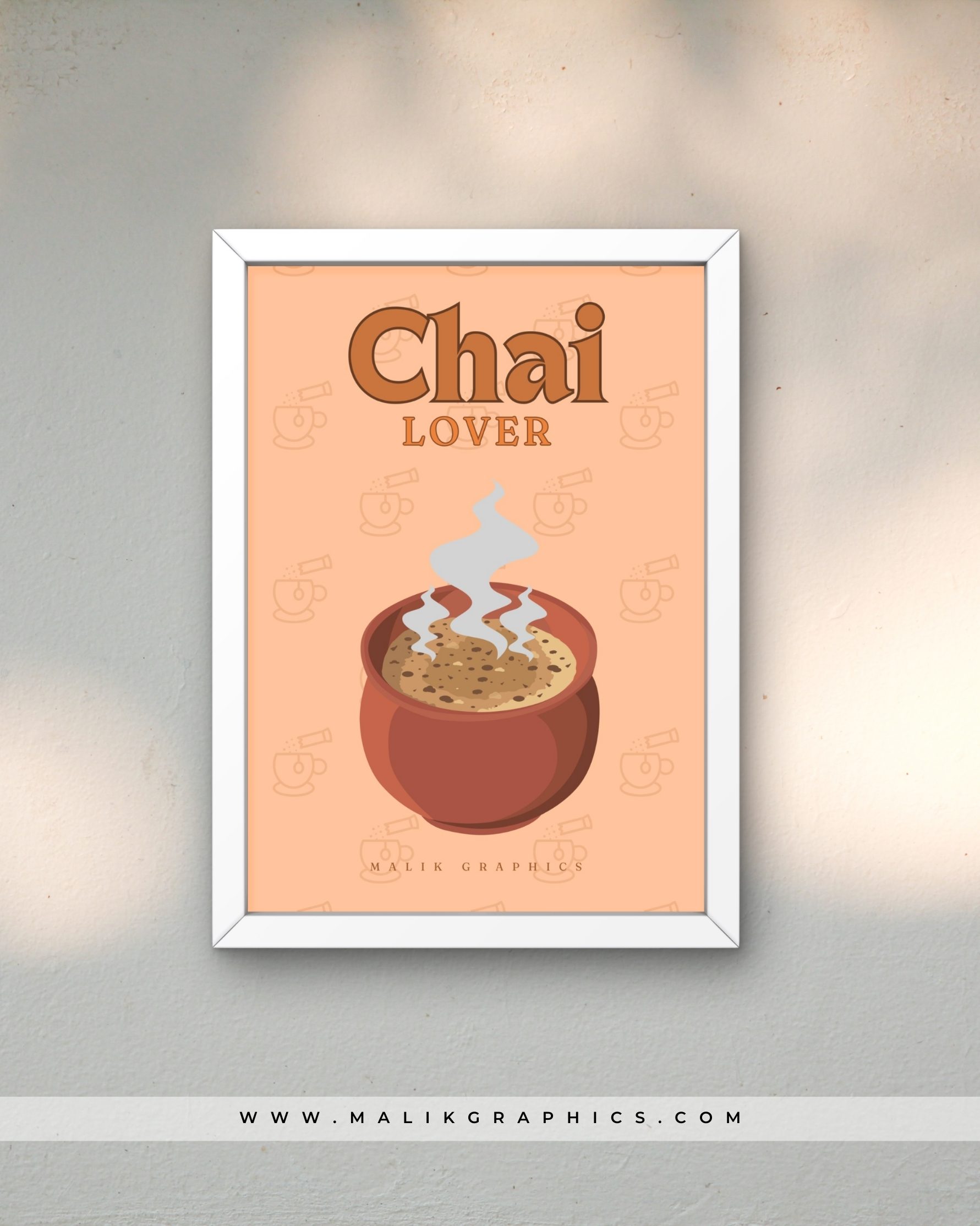 Chai Lover – Sip, Relax, Repeat Wall Art - Malik Graphics